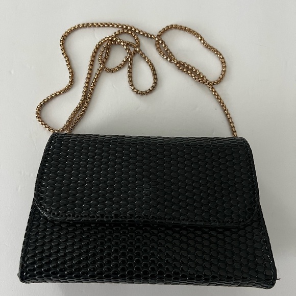 Mike Mike | Bags | Mike Mike Small Chain Black And Gold Purse | Poshmark